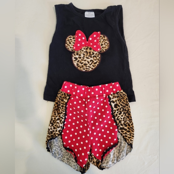 boutique | Matching Sets | Minnie Mickey Mouse Leopard Print Disney ...